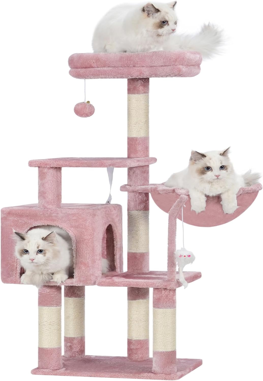 Cat Tree with Toy, Cat Tower condo for Indoor Cats, Cat House with ...