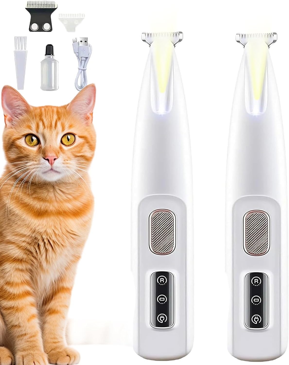 Cat Trimmer, 2025 New Cat Paw Grooming Trimmer Quiet, Waterproof ...