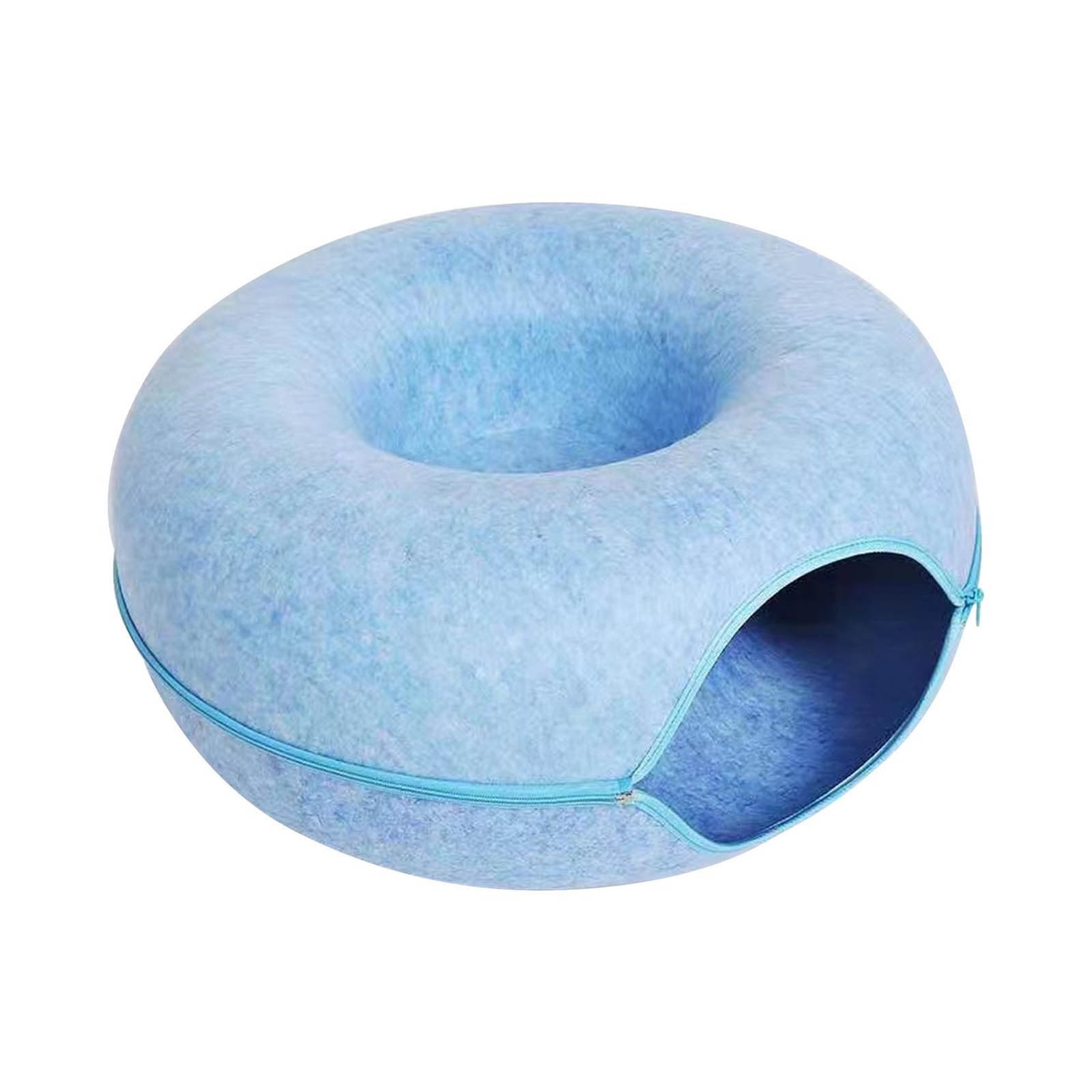 Cat Tunnel Bed for Indoor Cats - Scratch Resistant Donut Cat Cave with ...