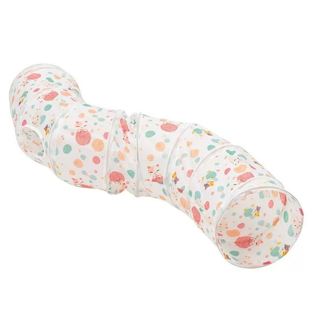 Cat Tunnel Collapsible S Shape Cat Play Tube 10.5 Inches in Diameter ...