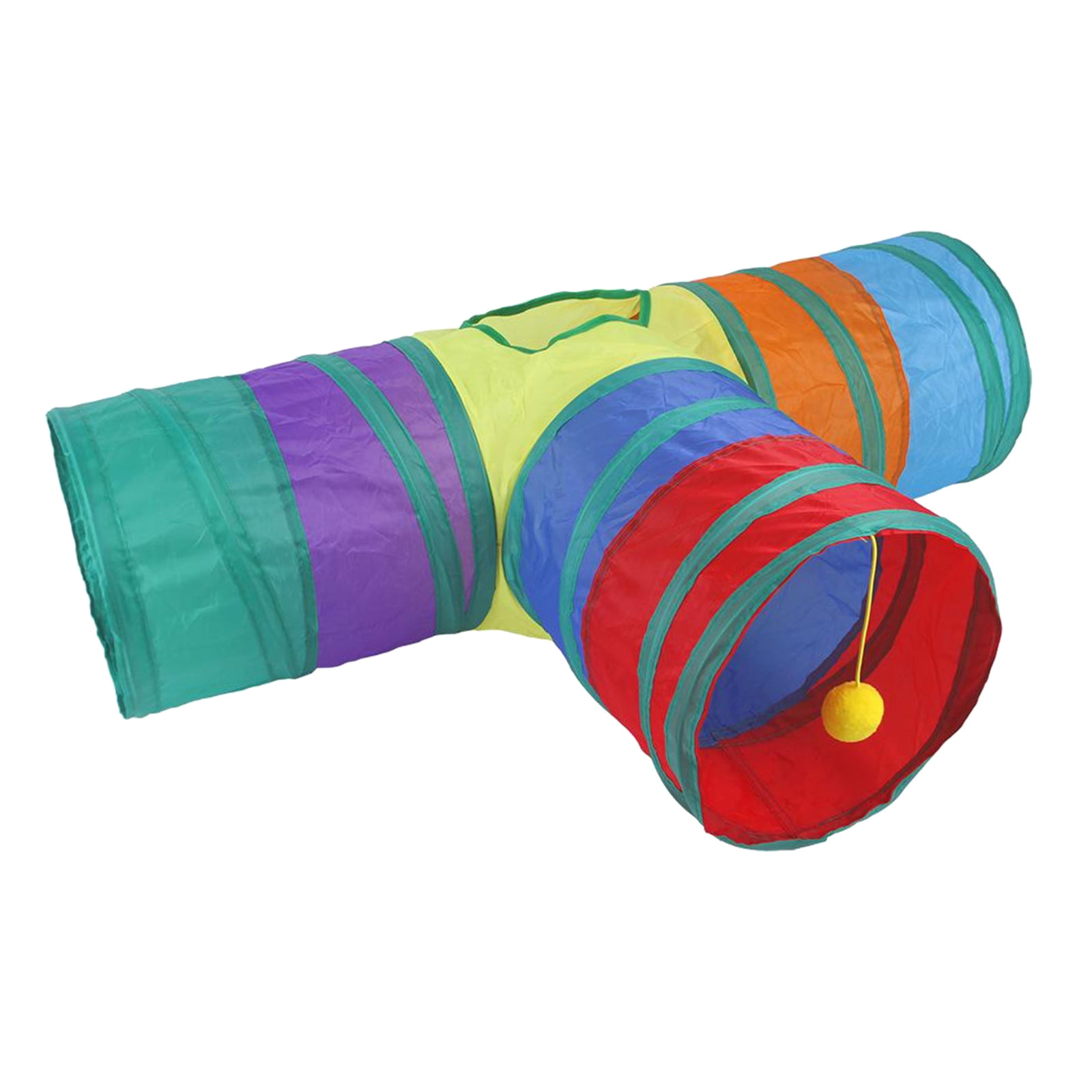 Cat Tunnel, Folding Kitten Tunnels for Indoor Cats Toy, 3 Way ...