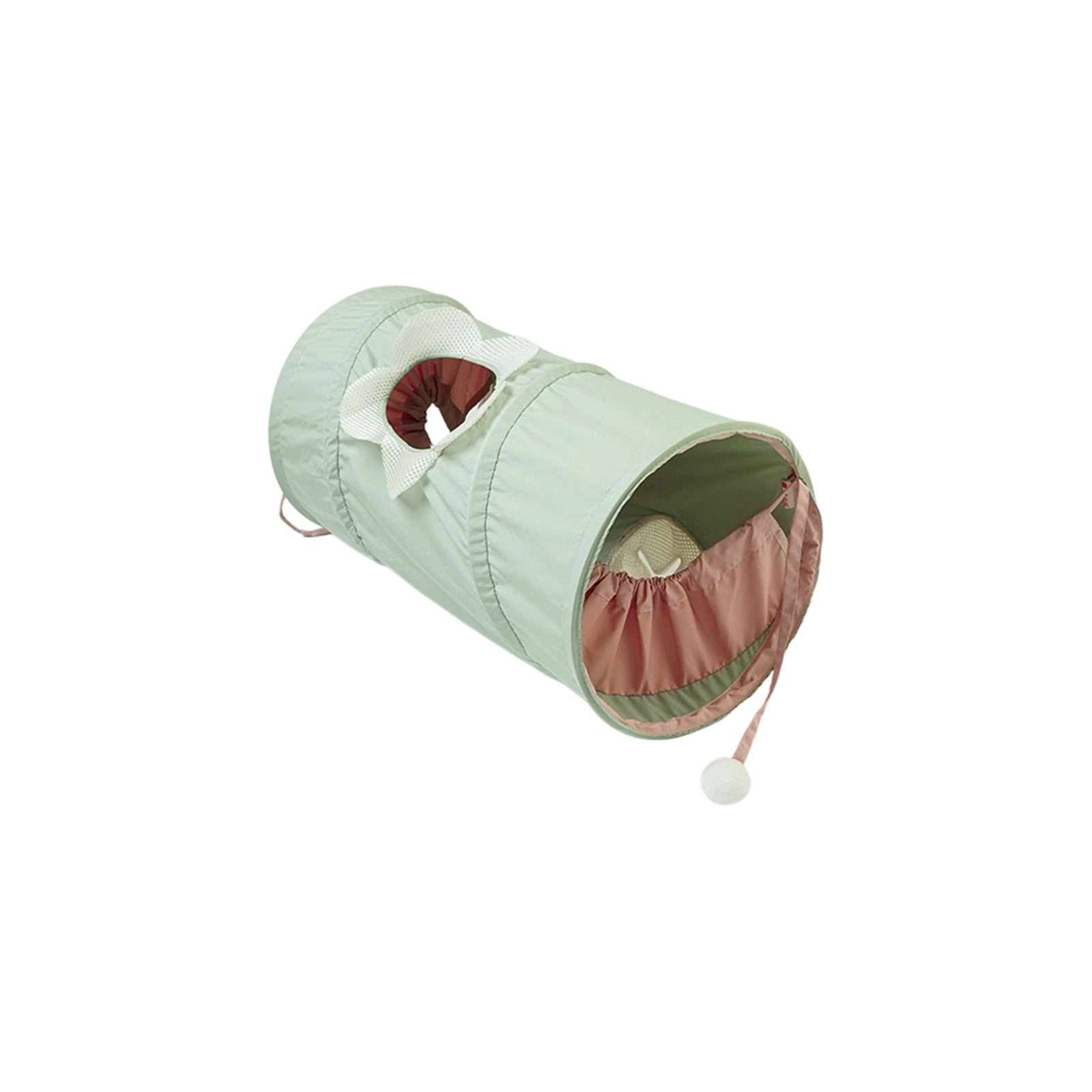 Cat Tunnel for Indoor Cats, Collapsible Pet Tunnels with Plush Ball ...