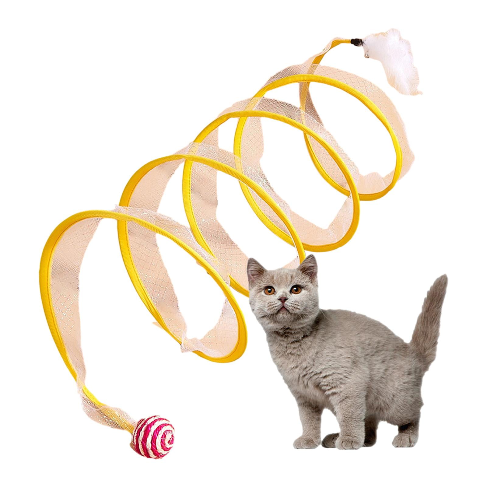 Cat Tunnel Toy Interactive Toy Foldable Tubes Spiral Tunnel Pet Toys ...