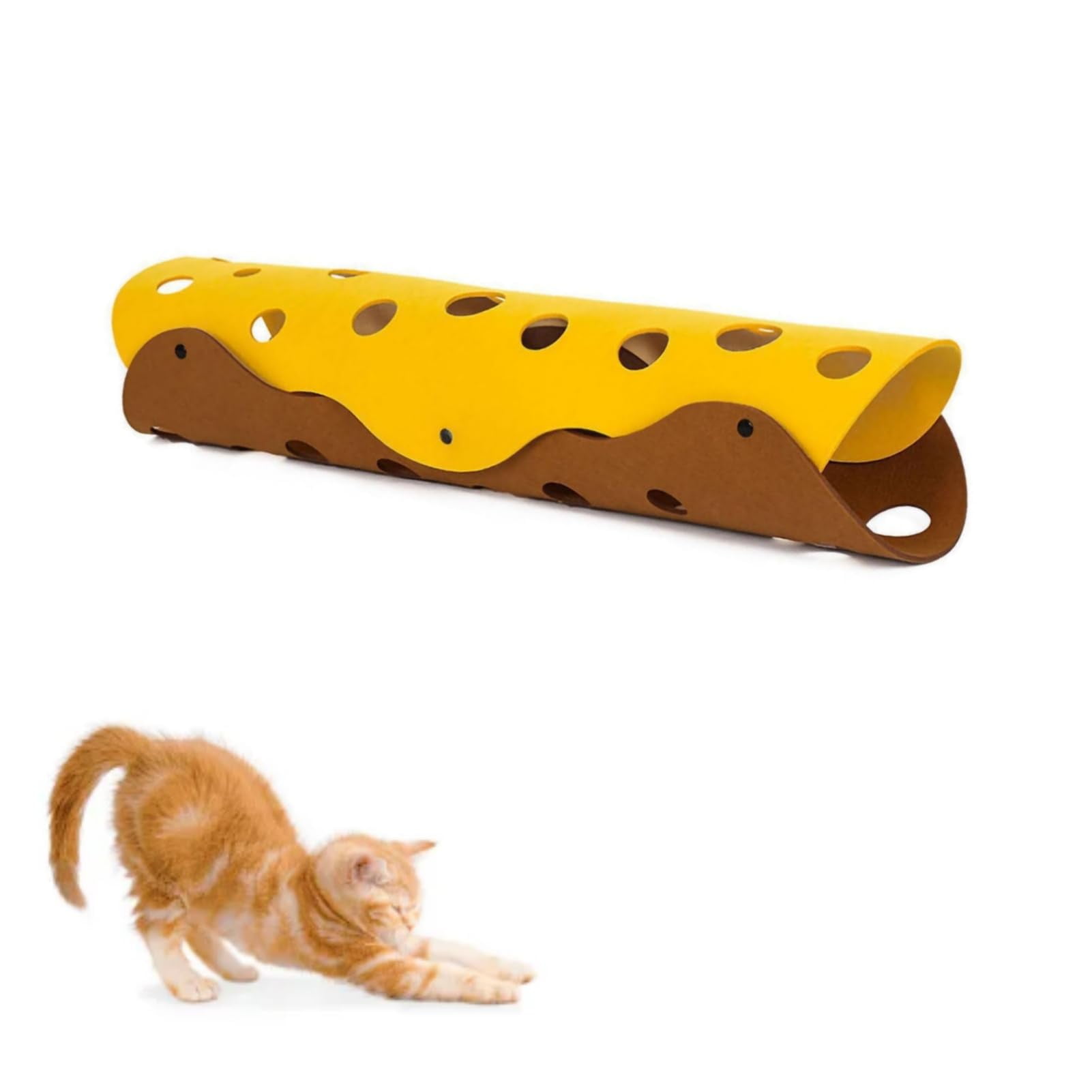 Cat Tunnels, Foldable Pet Tunnel Tube Bed With Holes Cats Toys Random ...
