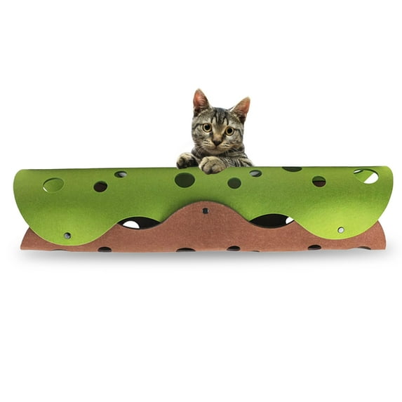 Cat Tunnels for Indoor , Foldable Felt Cat Tunnel Bed, DIY Cats Play ...