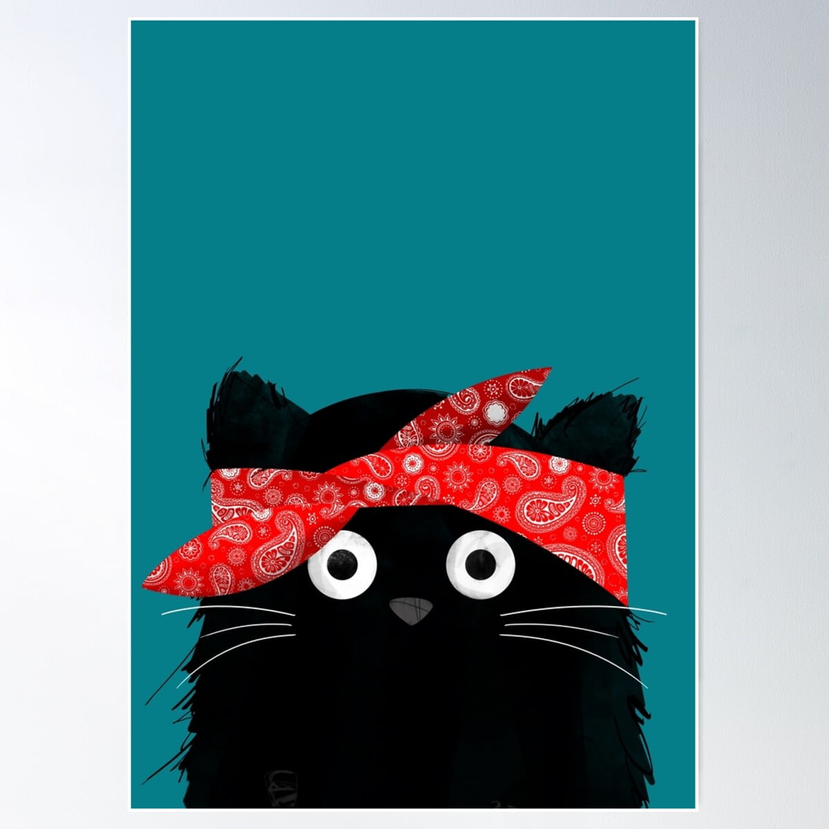 Cat Tupac Poster Wall Art, Modern Wall Decor For Living Room Bedroom ...