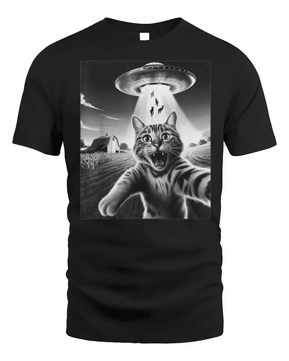 Cat UFO Aliens Sarcastic Humor Sayings Sarcasm Quotes Shirt - Walmart.com