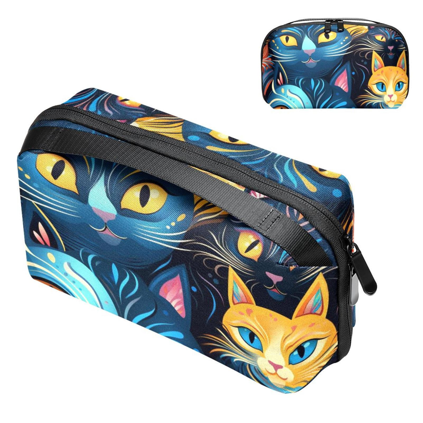 Cat USB Organizer Waterproof Oxford Cloth Hard Drive Case Small Travel ...