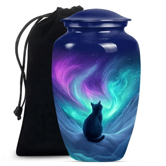 Neon Rainfall Urn For Burial In Ground - Small Urn For Human Ashes ...