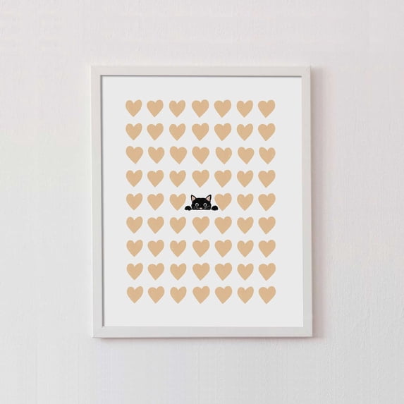 Cat Valentine S Poster Where The Heart Posterplayful Art Nursery Decor ...