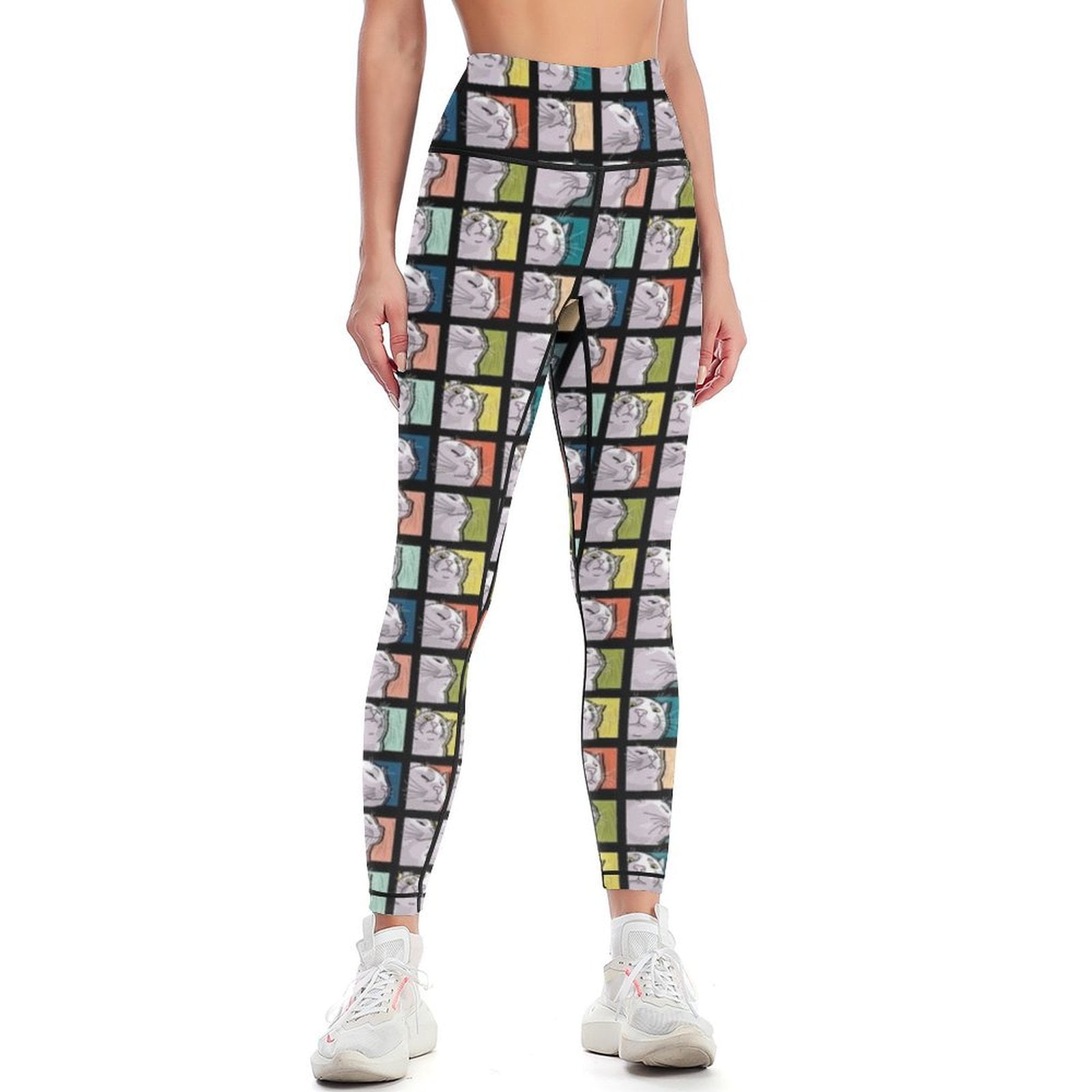 Cat Vibing / CatJAM - Cat Vibing to Music (Color) Leggings sportswear ...