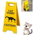 Cat Vomit Sign, 4-inch 3D Printed Warning Sign for Cat Vomit, Funny Wet ...
