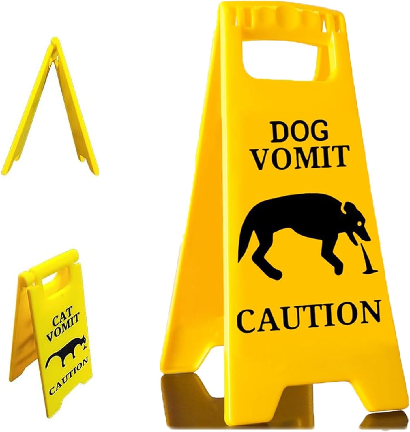 Cat Vomit Sign, Dog Vomit Sign, Cat Vomit Caution Sign, 4 Inch Cat ...