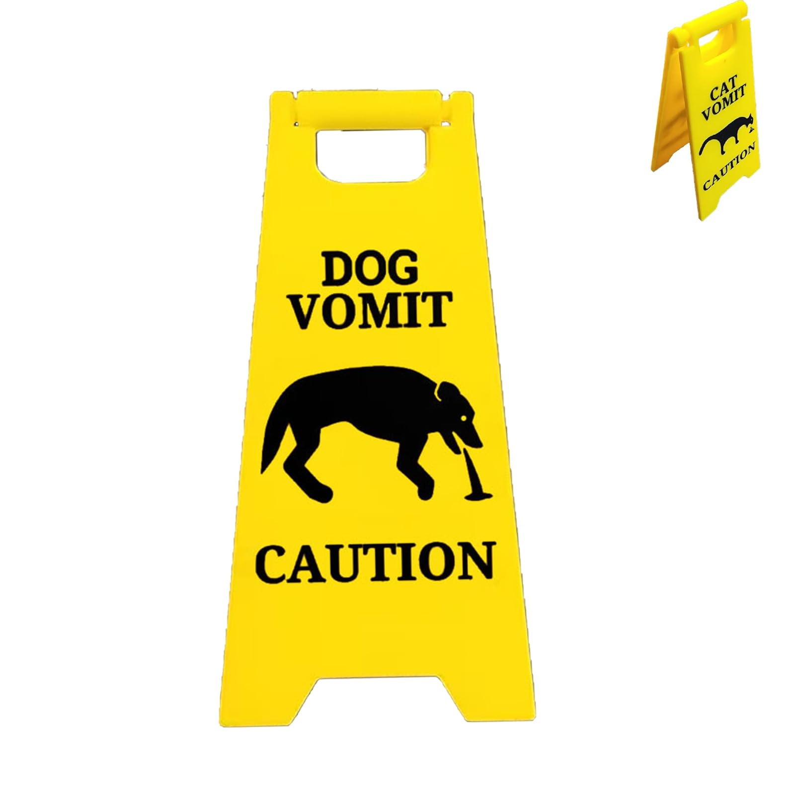 Cat Vomit Sign, Dog Vomit Sign-3D Printed Caution Vomit Sign,4 Inch Cat ...