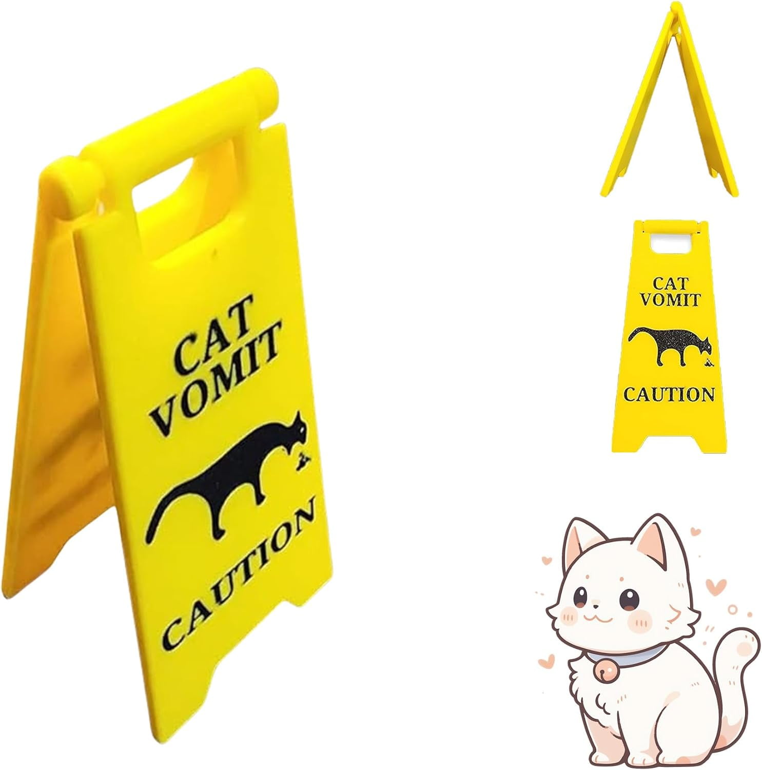 Cat Vomit Sign, Dogs Vomit Sign, 4 Inch Cat/Gog Warning Sign Decoration ...