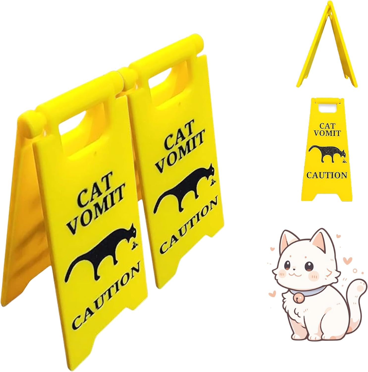 Cat Vomit Sign, Dogs Vomit Sign, 4 Inch Cat/Gog Warning Sign Decoration ...