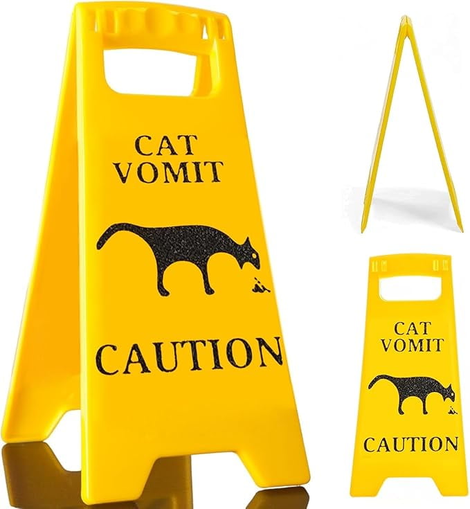 Cat Vomit Sign,Dogs Vomit Sign,Cat Warning Sign Decoration,Cat Decor ...