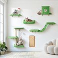 Cat Wall Shelves, 6 in 1 Cat Wall Furniture Set with Condos House, Bed ...