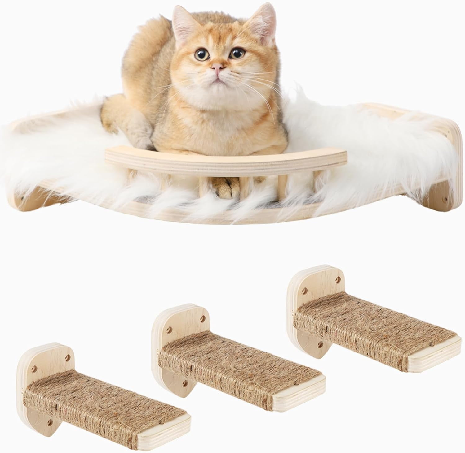 Cat Wall Shelves, Cat Shelves and Perches for Wall, Corner Cat Shelf ...