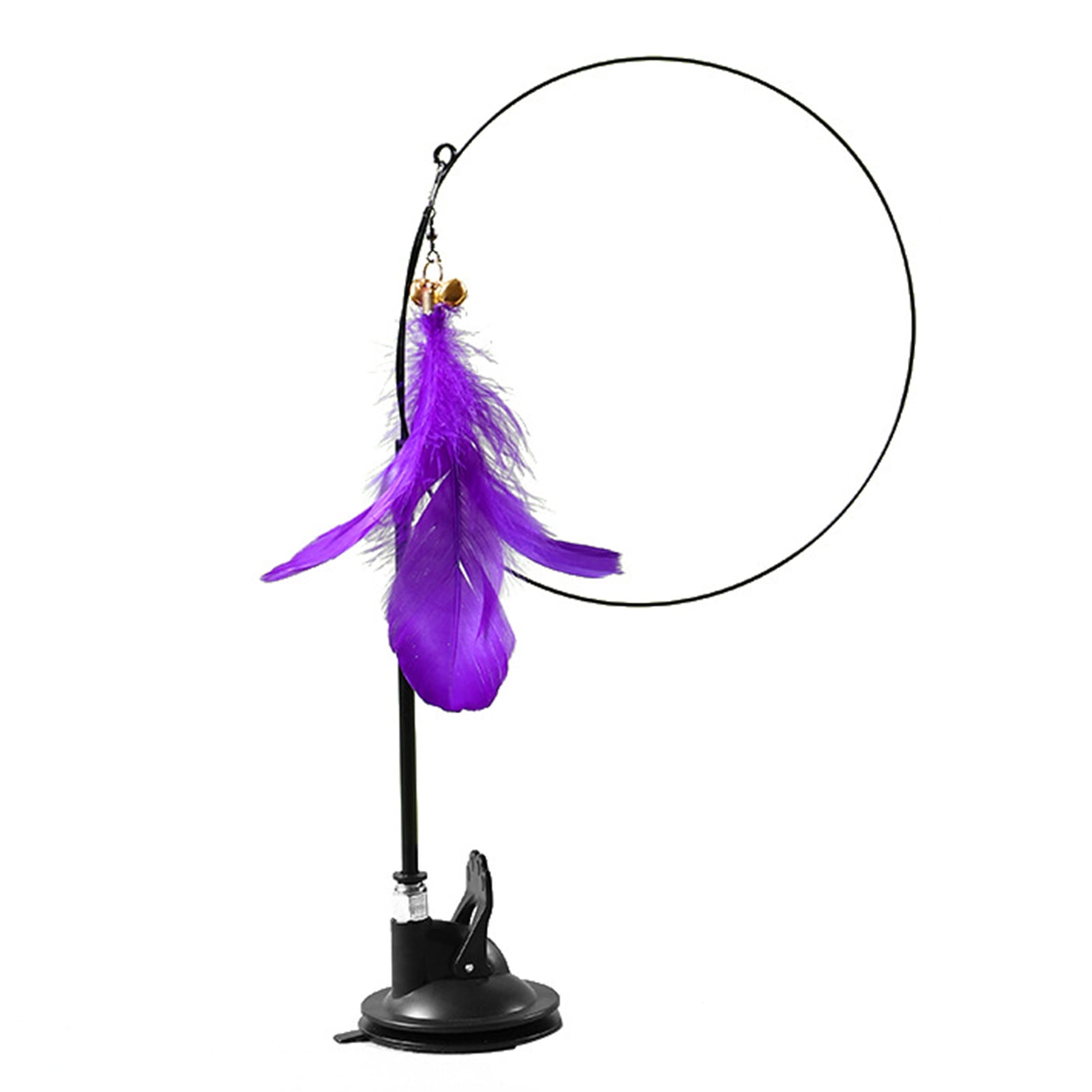 Cat Wand Toy, Interactive Cat Toy with Super Suction Cup Sticky ...