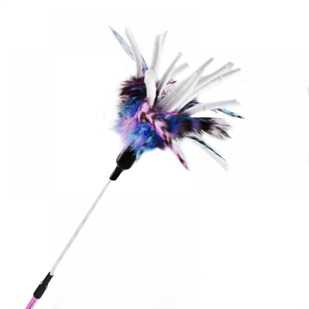 Cat Wand Toys, Interactive Cat Feather Wands Cat Teaser Toys, Pussy ...