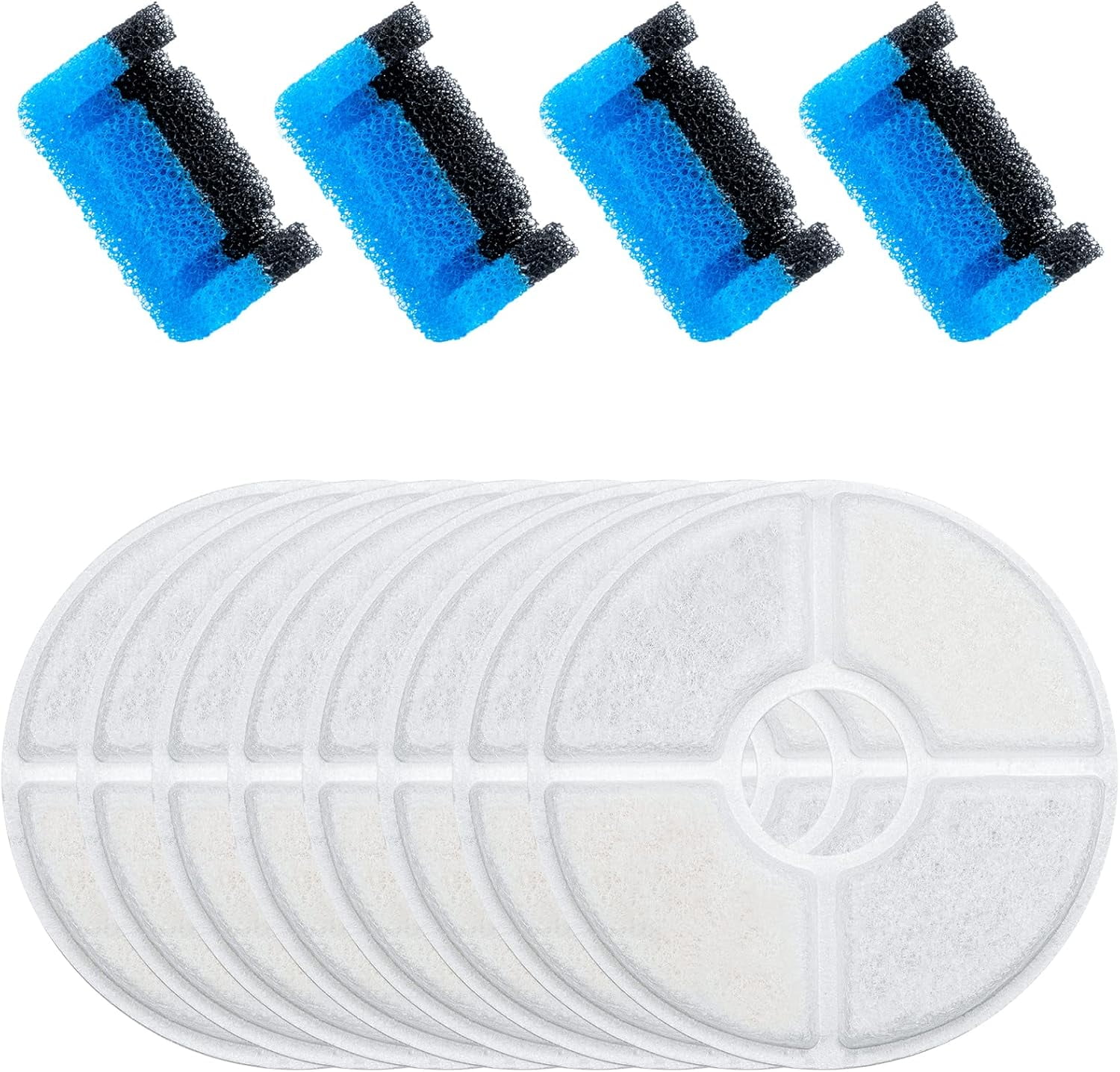 Cat Water Filter, Cat Fountain Filter Replacement, 8 Round Carbon ...