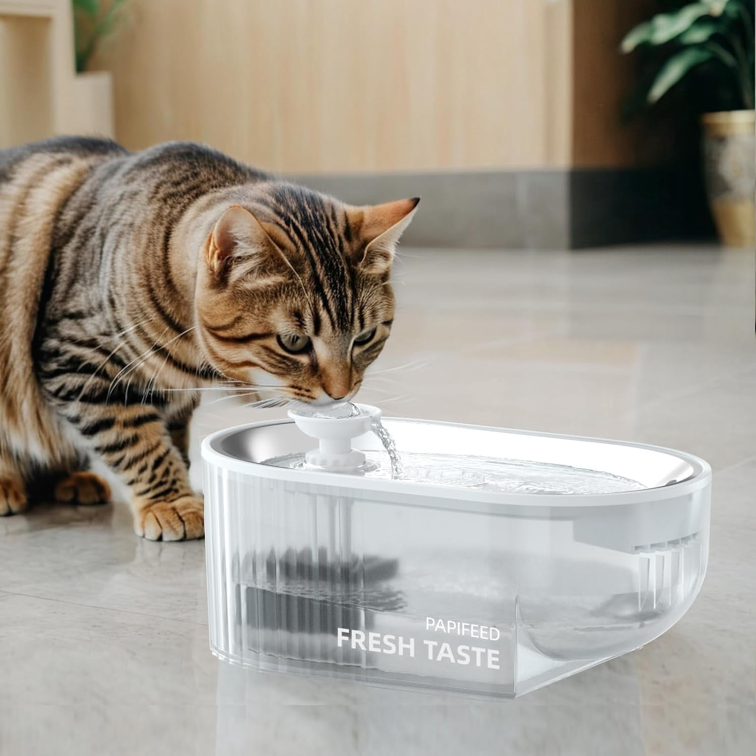Cat Water Fountain, 84oz/2.5L Automatic Pet Water Fountain Dog Water ...