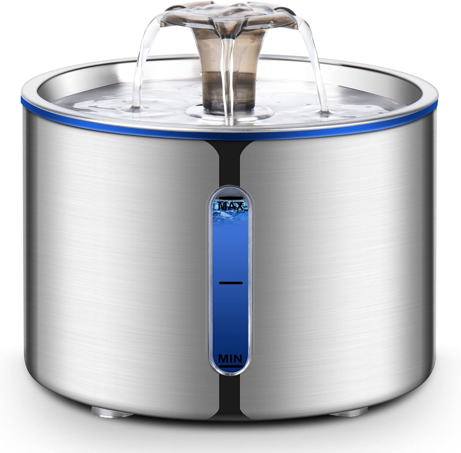 Cat Water Fountain, 84oz/2.5L Stainless Steel Pet Water Fountain ...