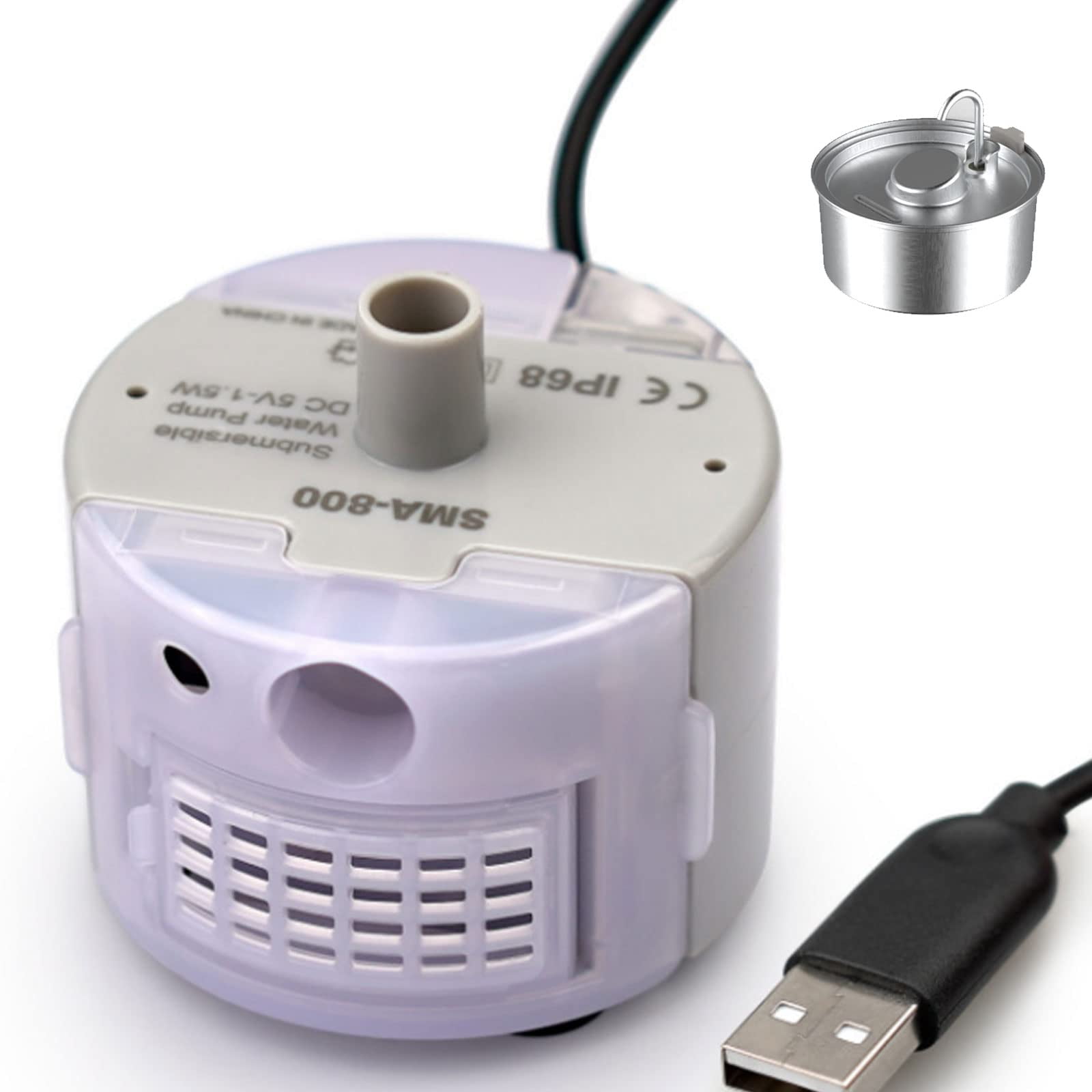 Cat Water Fountain Pump, Pet Water Fountain Pump for KOOGMOON Stainless ...