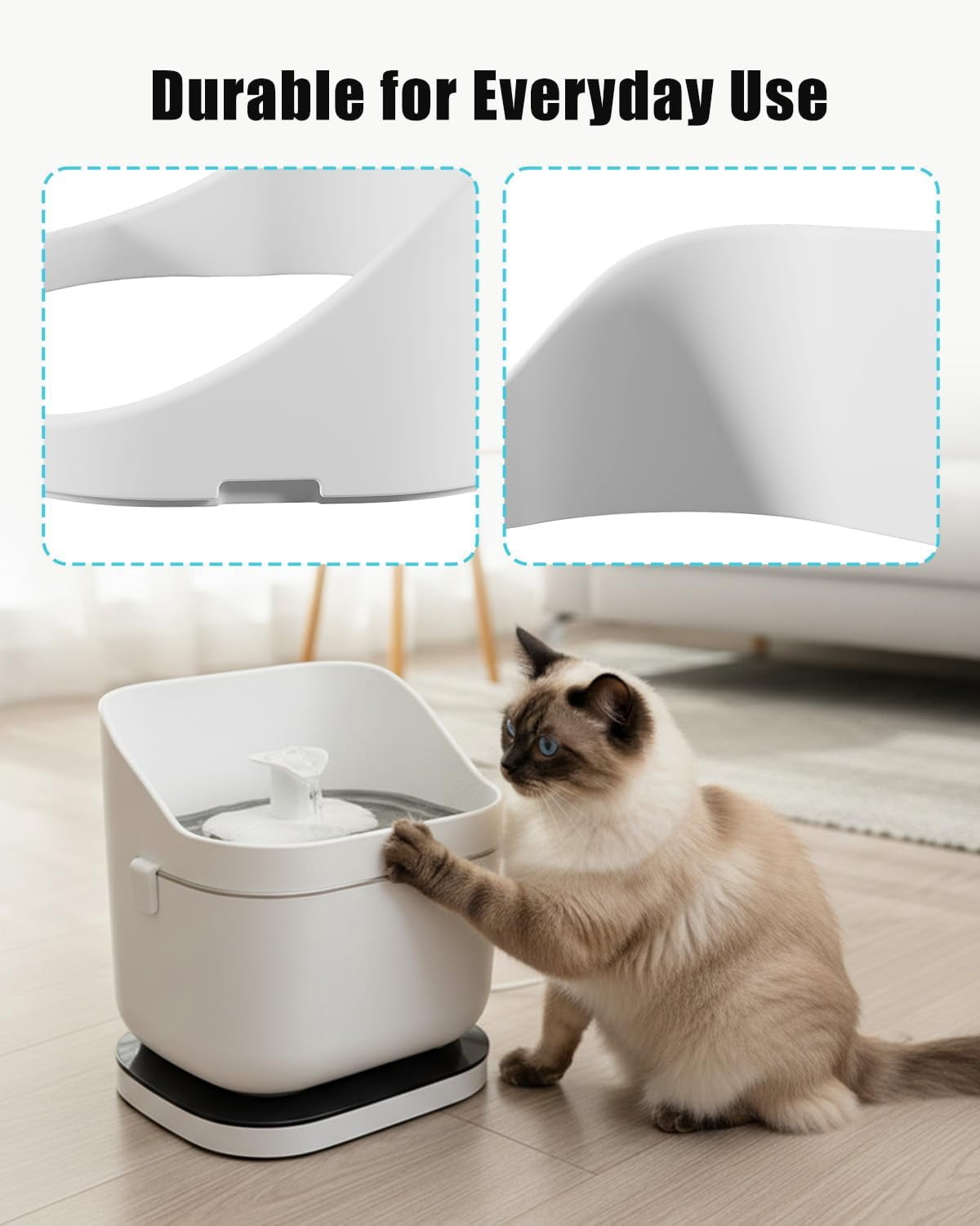 Cat Water Fountain Splash Guard Compatible with PETLIBRO DockStream ...