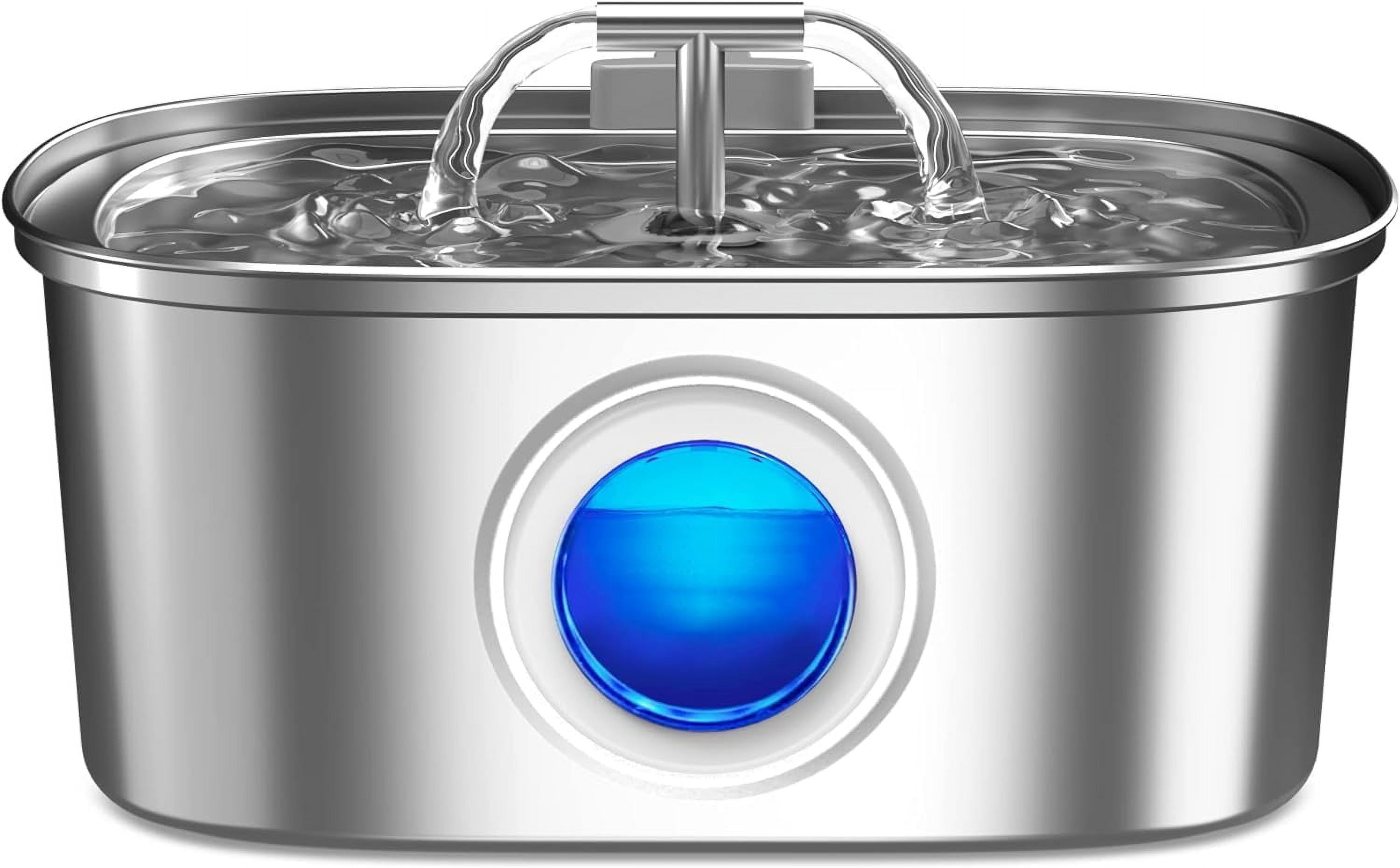 Cat Water Fountain Stainless Steel: 108oz/3.2L Pet Water Fountain ...