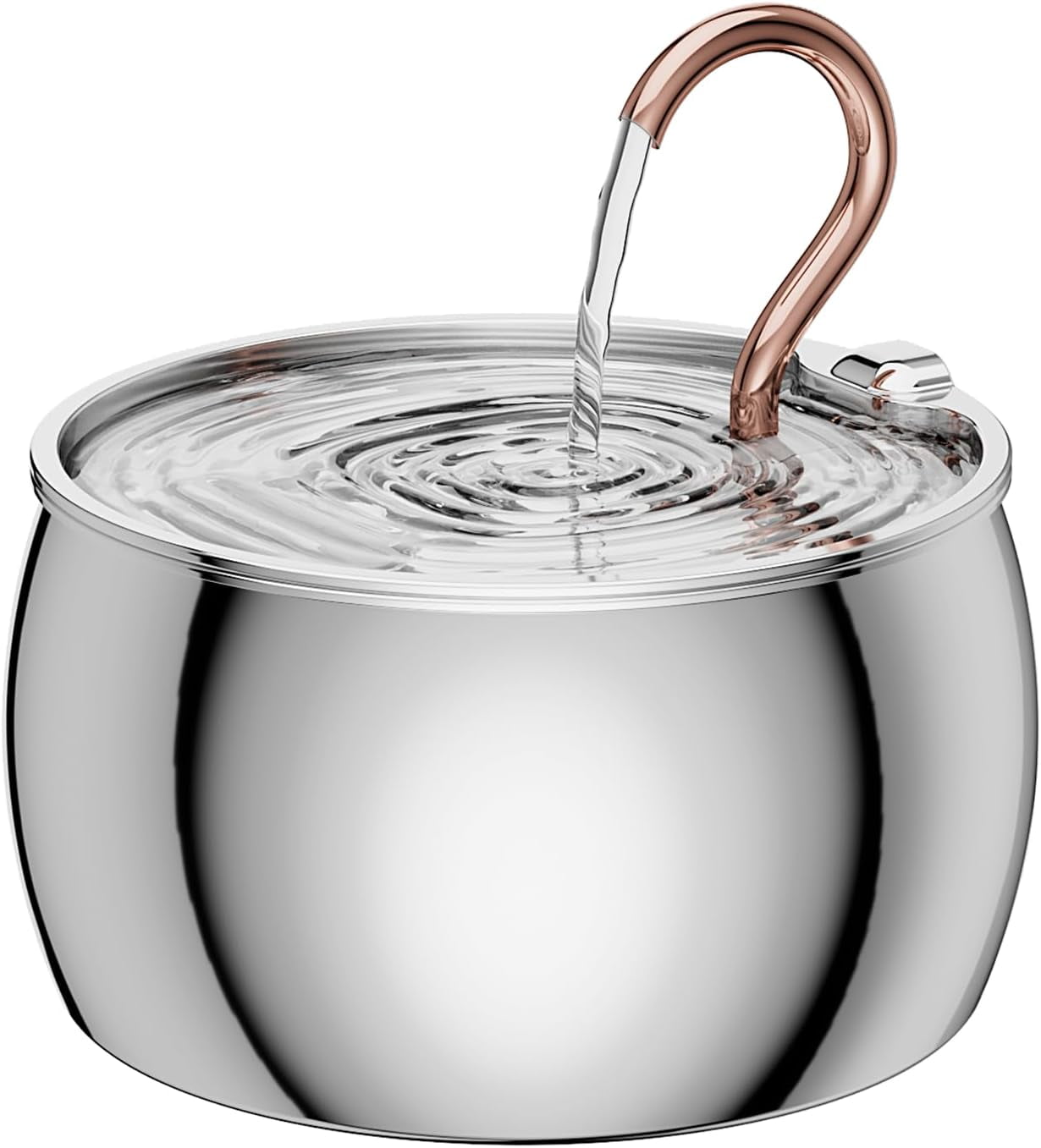 Cat Water Fountain Stainless Steel -2.5L/84oz Gooseneck Kitty Cat ...