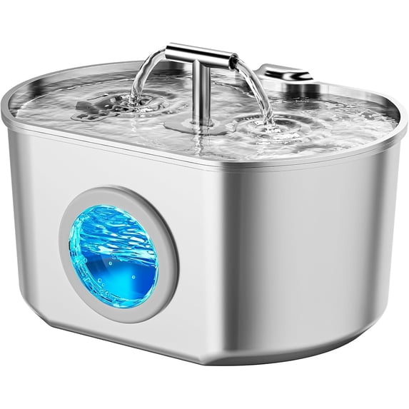 Cat Water Fountain Stainless Steel - Pet Drinking Fountain for Cats ...