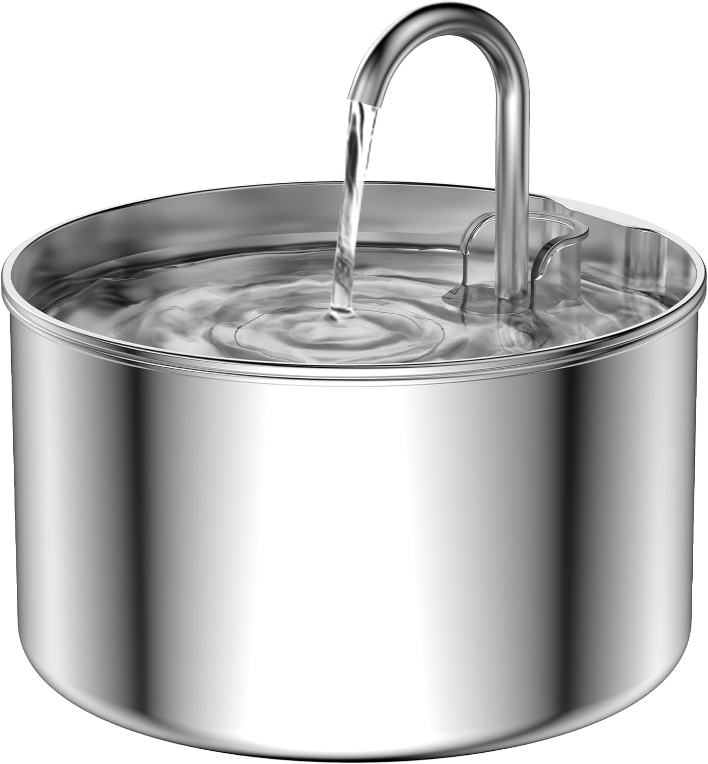 Cat Water Fountain: Stainless Steel Pet Water Fountains Indoor Metal ...