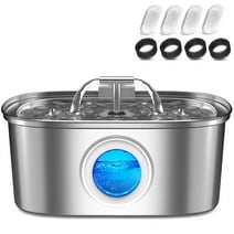 Dogit Fresh & Clear Drinking Fountain, Elevated Dog Water Dispenser ...