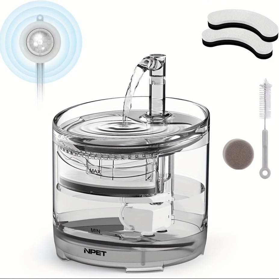 Cat Water Fountain WF050TP - 1.5L Automatic Pet Drinking Fountain ...