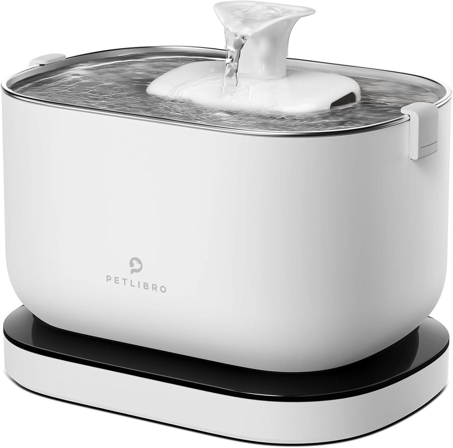 Cat Water Fountain,Wireless Pet Fountain Battery Operated,2.5L/84oz ...