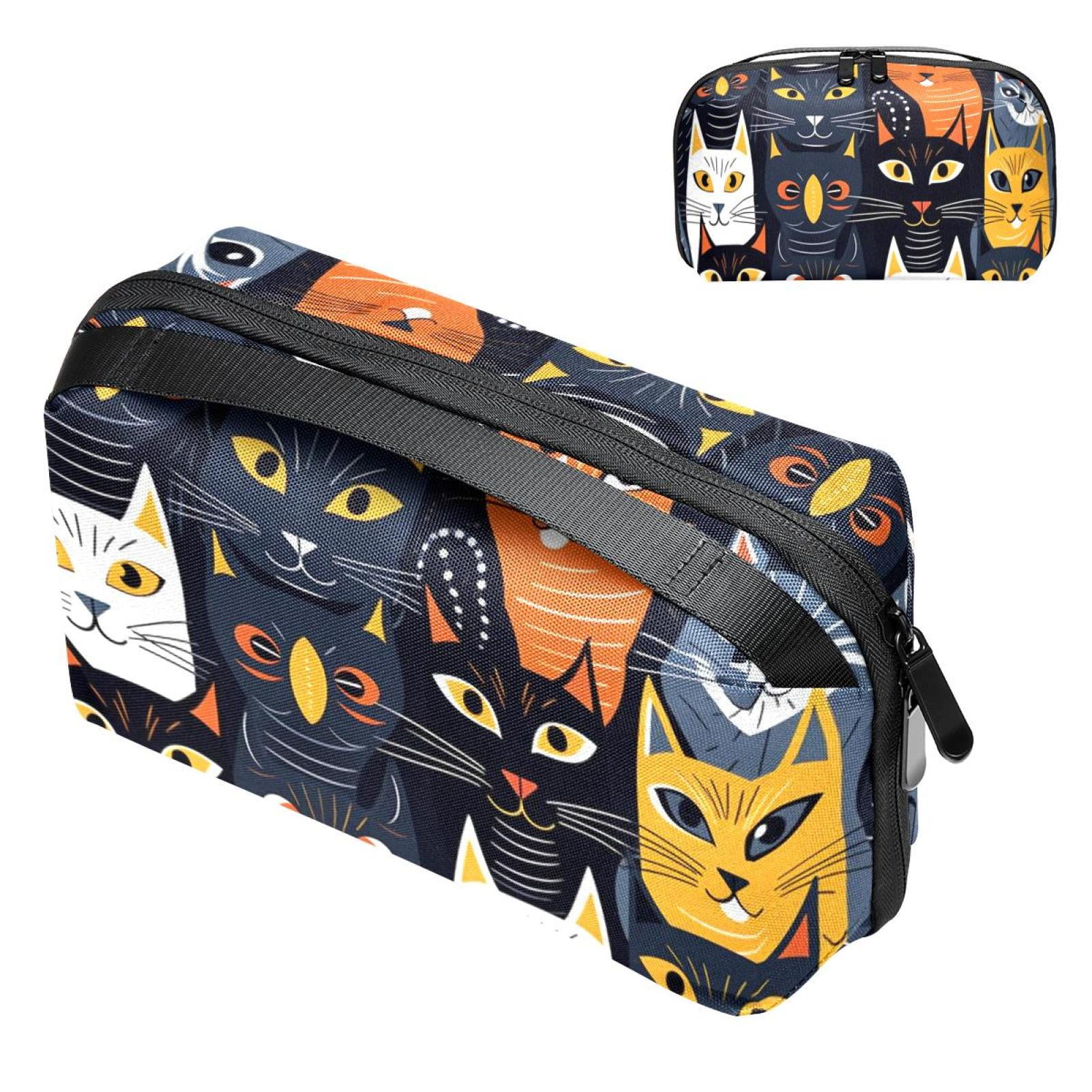 Cat Waterproof Oxford Cloth Charger Pouch Storage Box PC Case Cable Box ...