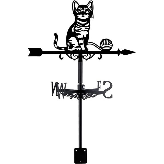 Cat Weather Vane Cat String Ball Weathervane Decorative Weathervane ...