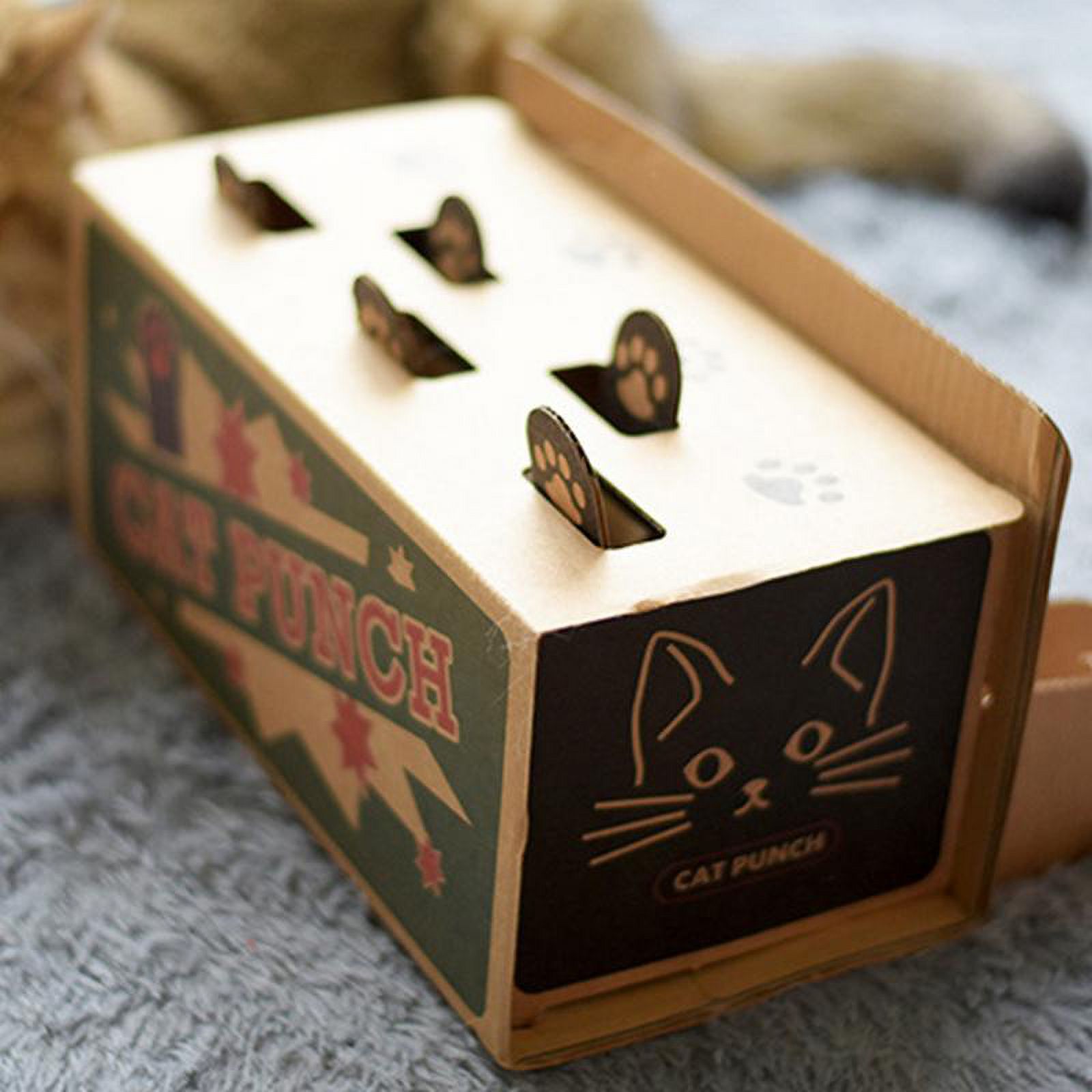 Cat Whack Mole Game Interactive Box Catch Mice Game Cat Enrichment Toys ...