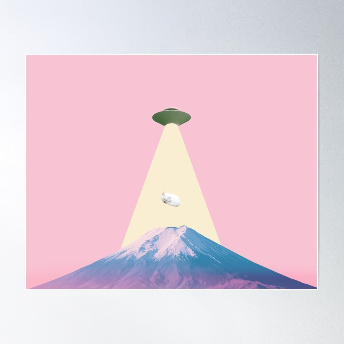 #Cat#What Inside Of Fuji Poster Wall Art, Modern Wall Decor For Living ...