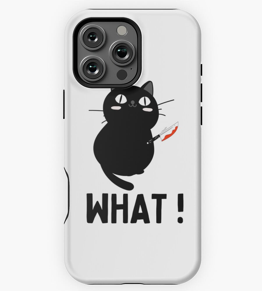 Cat What Murderous Black Cat With Knife GA9854 Phone Case for iPhone 11 ...