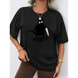 Cat What Tee - Walmart.com