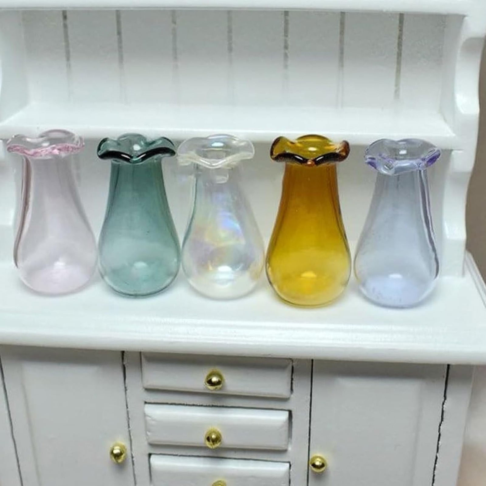 Cat Whisker Vase, 5PCS Tiny Vase For Cat Whisker Miniature Vase Pet ...