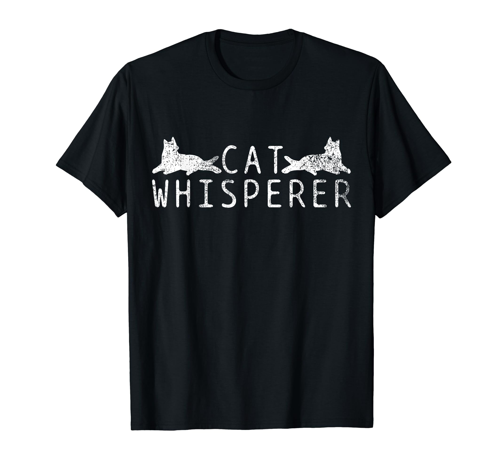 Cat Whisperer Black T-Shirt - Walmart.com