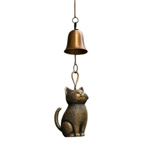Sagefinds Cat Wind Chime | Memorial Gift for Cat Lover | Metal ...