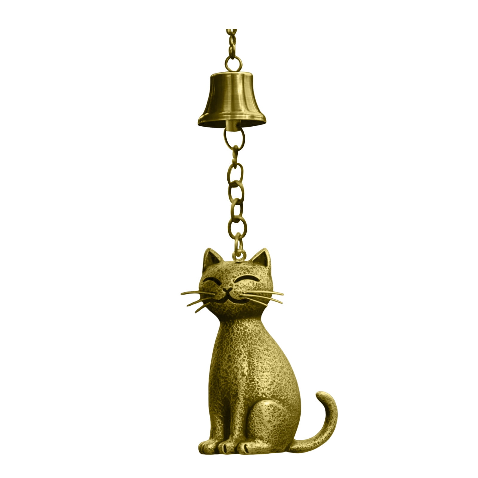 Cat Wind Chimes, Unique Garden Decoration, Outdoor Cat Statue Theme ...