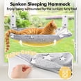 Cat Window Perch, Glow in The Dark Cordless Foldable Pet Hammock Bed ...