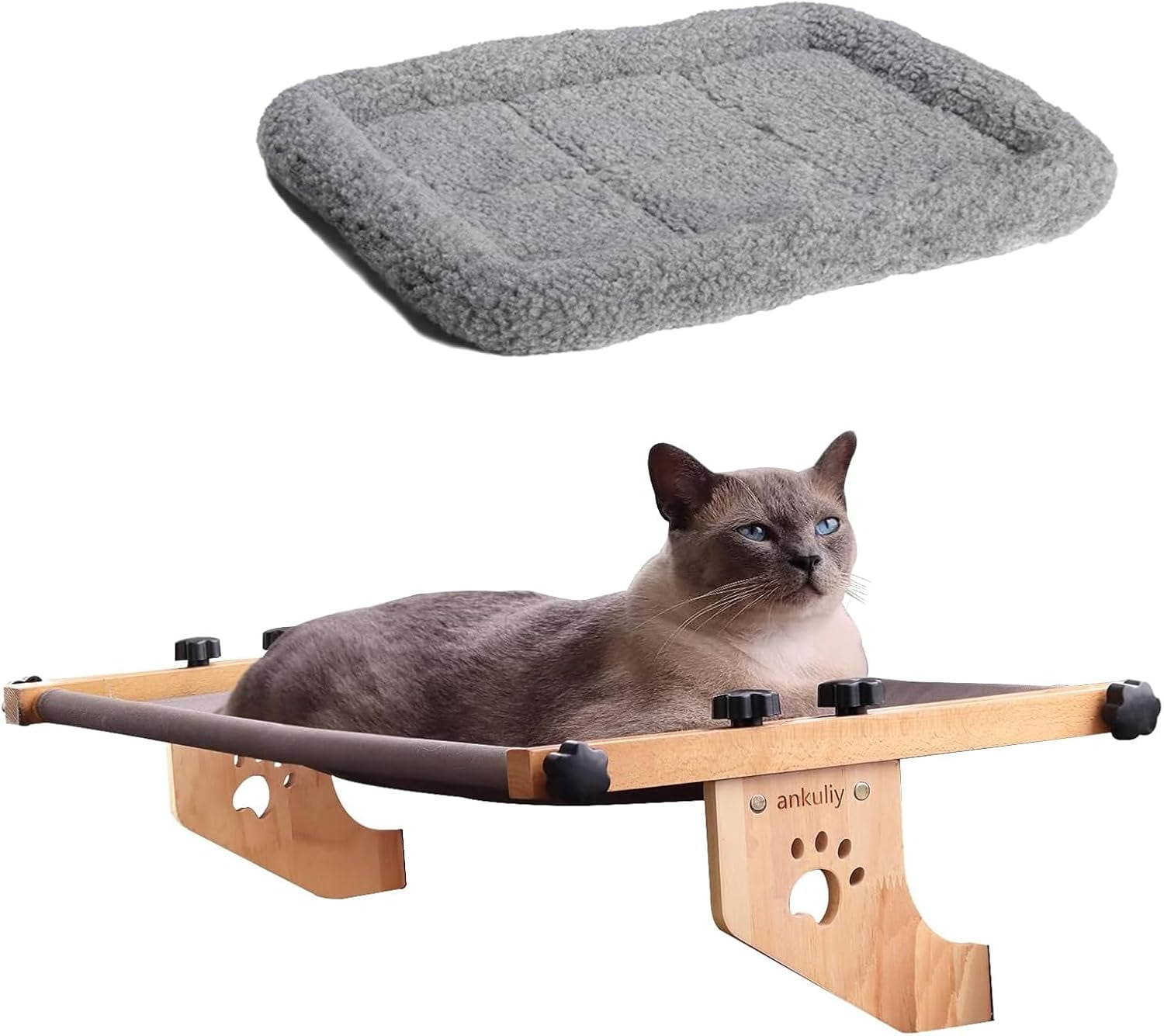 Cat Window Perch, Window Cat Bed for Large Cats, Adjustment Sill Perch ...