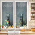 Cat Window Privacy Film Toilet Paper Funny Animal Static Cling Stained ...